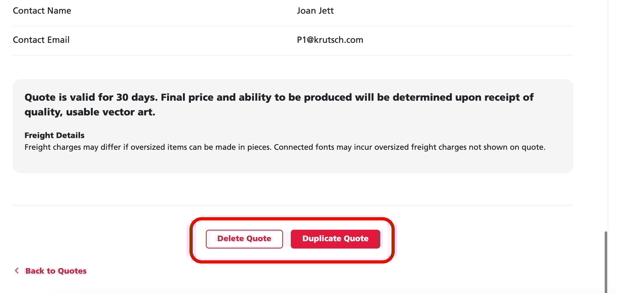 How to Duplicate a Quote